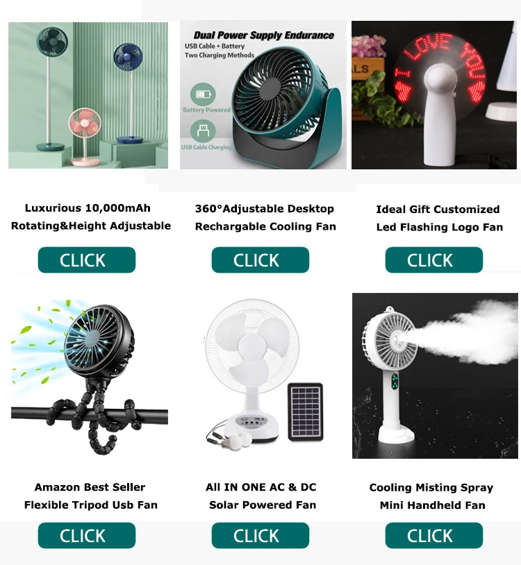 Rotating And Height Adjustable Portable 10000mah Rechargeable Usb Mini ...