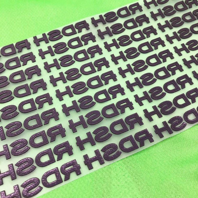 Custom Silicone Logo Heat Transfer Printing Label
