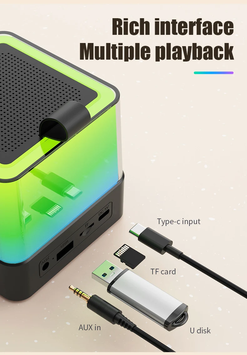 Party Gift Box With Wireless Microphone And Small Cubic Box Speaker ...