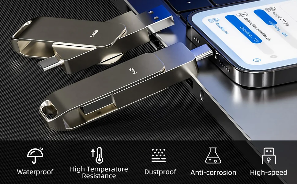 Promotional Disks Flash Memory USB Stick Pen Drive 2in1