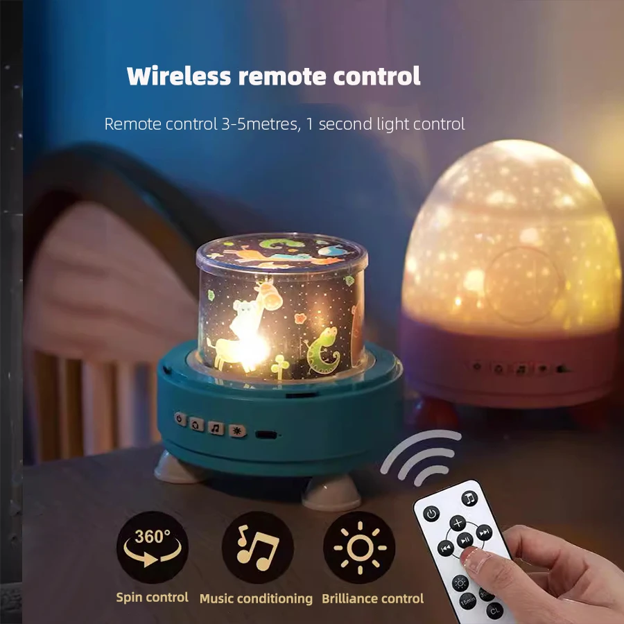 Kids Starry Sky Projector Light with Music - LED Night Lamp ...