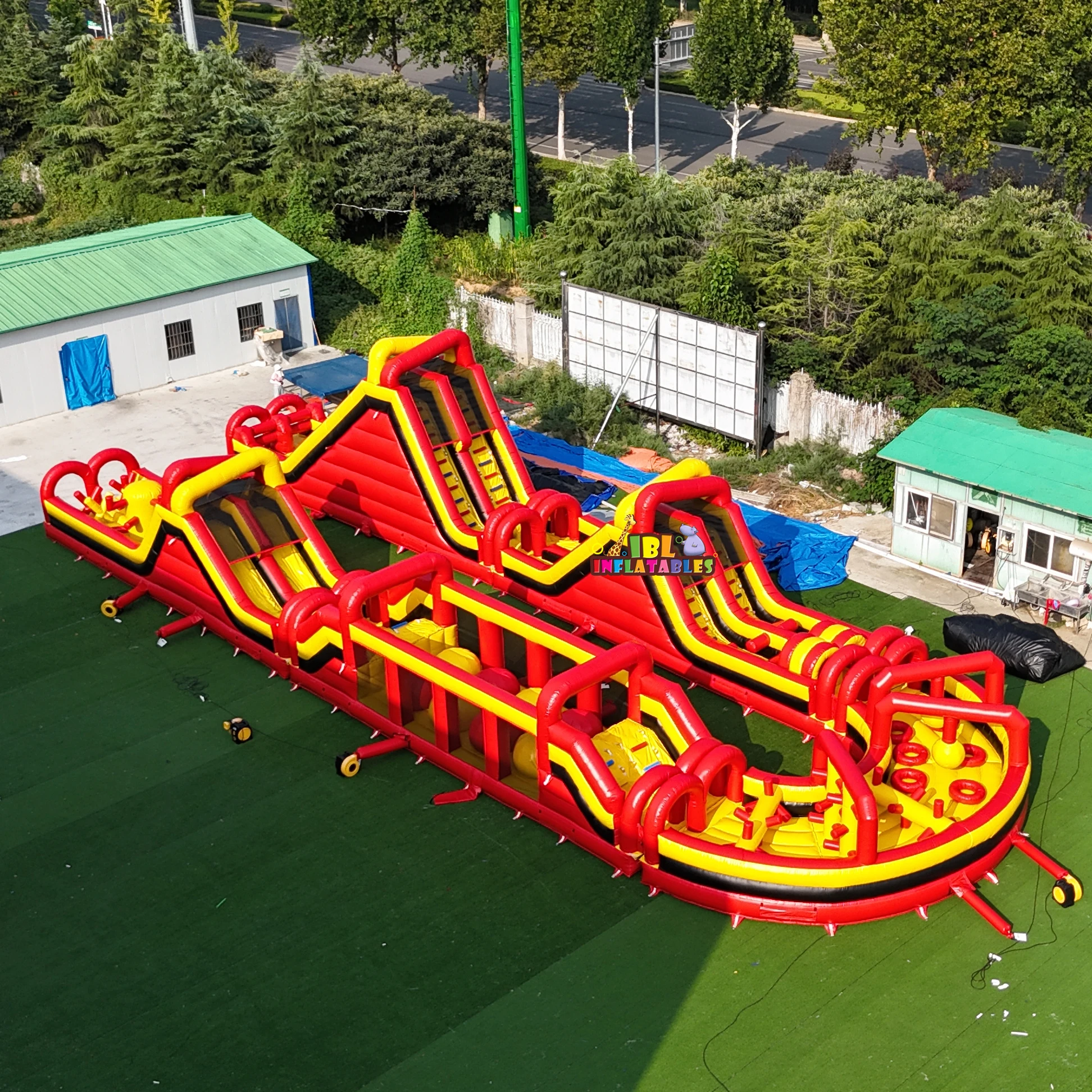 Extreme Insane Inflatable Obstacle Course for Adults & Kids