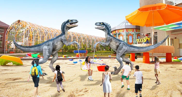 2021 Amusement Park Dinosaur Swing Chair for Kids - Fun & Safety