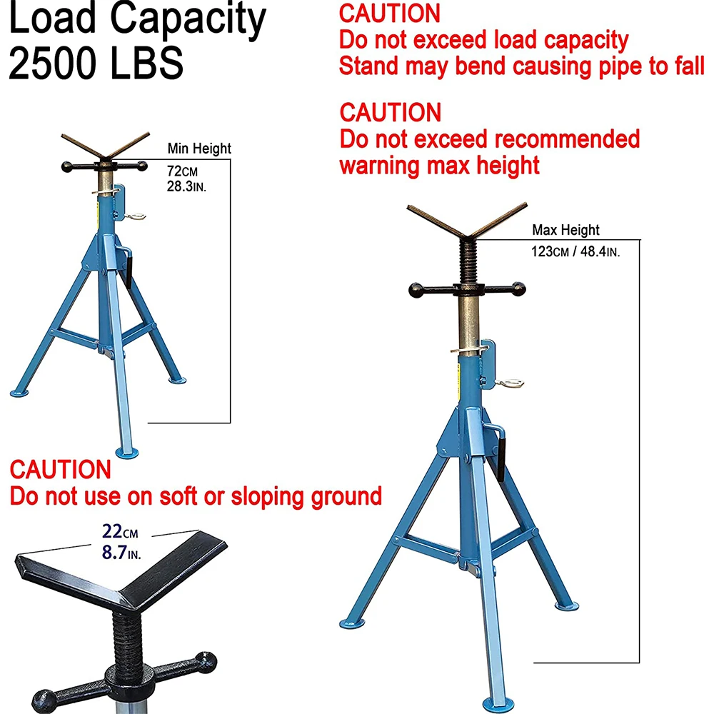 V Head Pipe Bracket - Adjustable, Durable & Customizable
