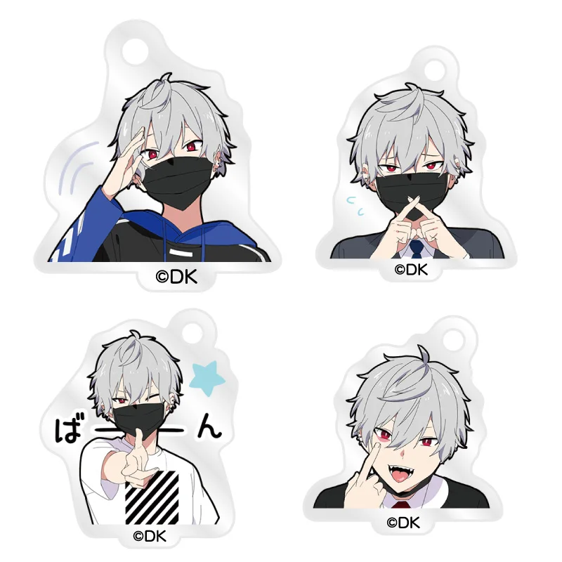 Cartoon Design Japanese Danshi Cute Acrylic Keychain For Wholesale ...