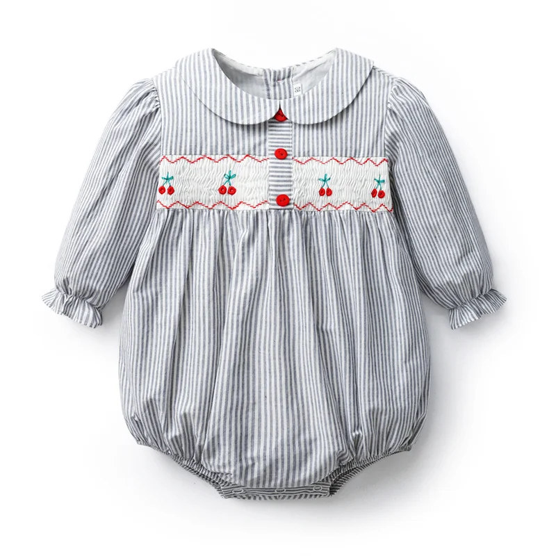 Baby Girl Smocking Bubbles Sister Matching Clothes Children Long Sleeve ...