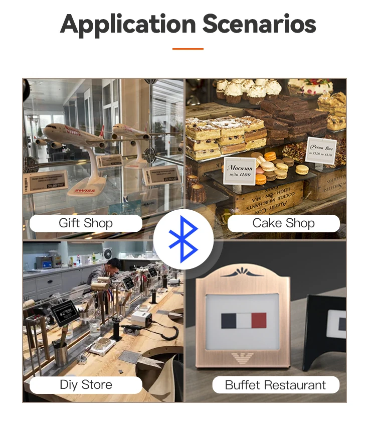 Bluetooth Esl Rfid Esl Supermarket Digital Price Tags