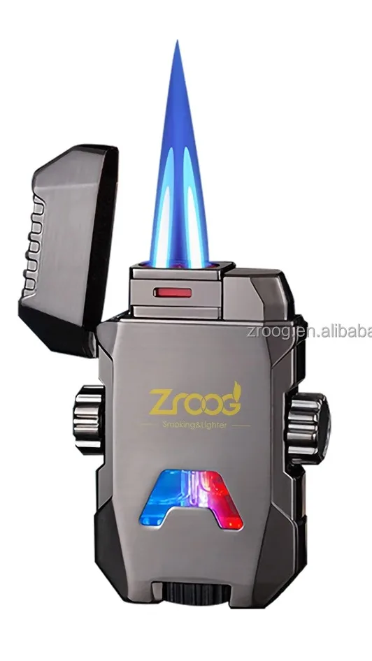 Jet Torch Butane Lighter Red Flame Cool Lighter Cute Flash Torch ...