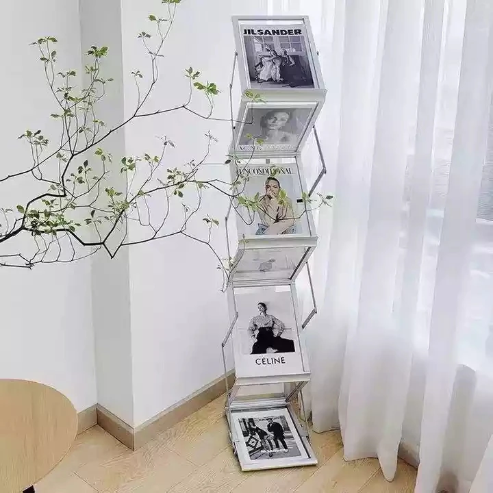 A3 & A4 Catalogue Shelf Magazine Holder Folding Brochure Stand - Buy ...