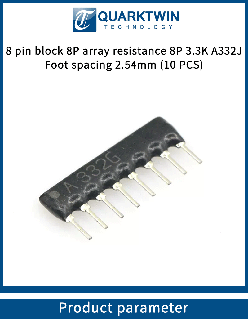 8 Pin Exclusion 8p Array Resistance 8p 3.3k A332j Pin Distance 2.54mm ...