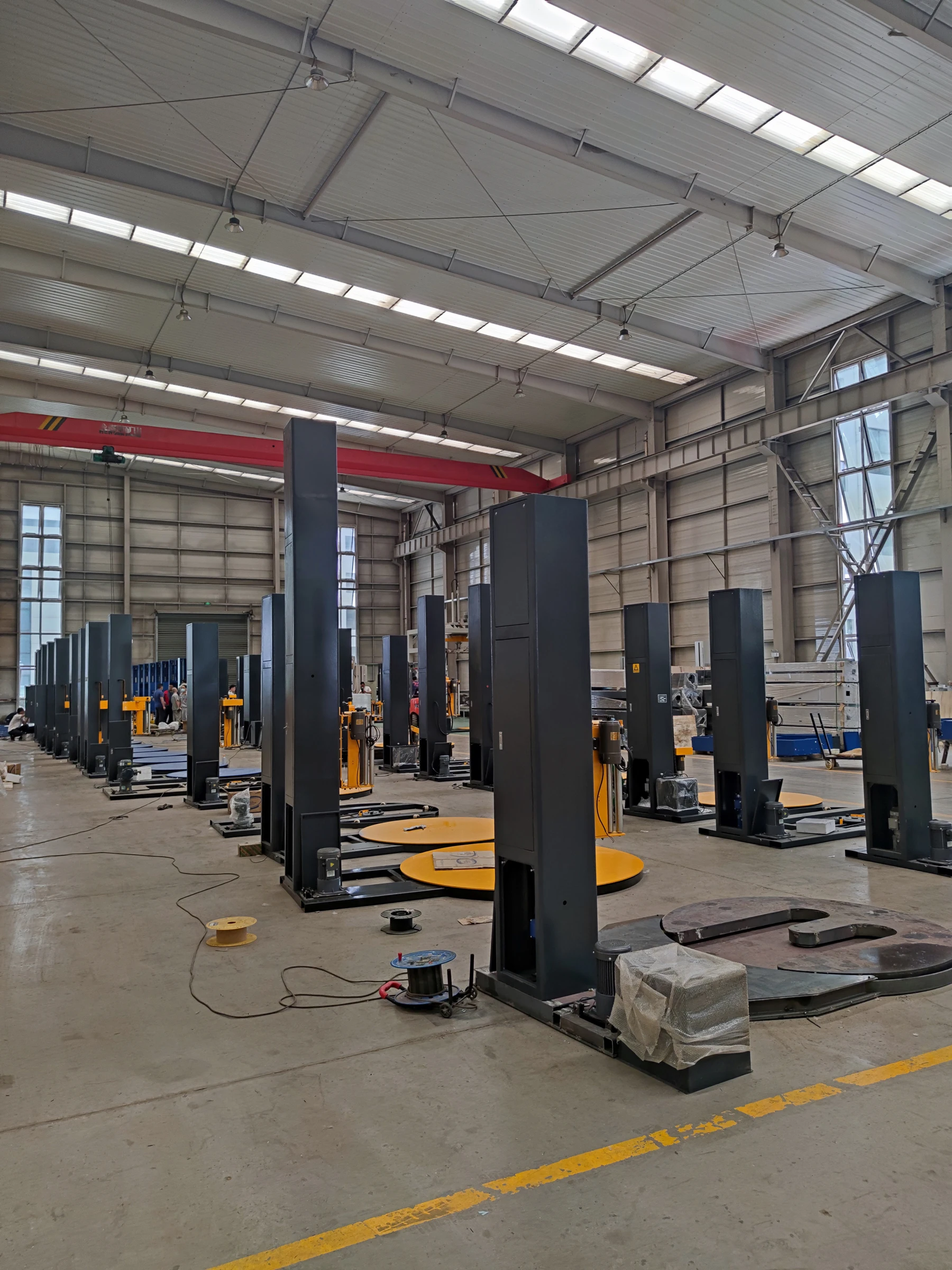 Automatic Skid Stretch Film Wrap Equipment - Pallet Packing Machine ...