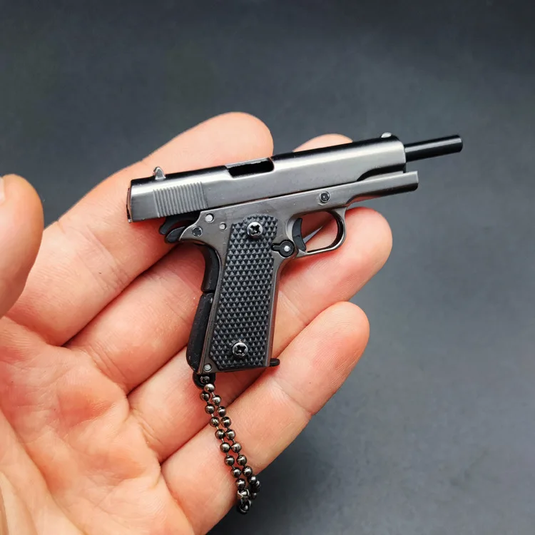 2023 TS 1:3 Gun Color 1911 Full Metal Gun Model Toy Keychain Gun Pistol ...