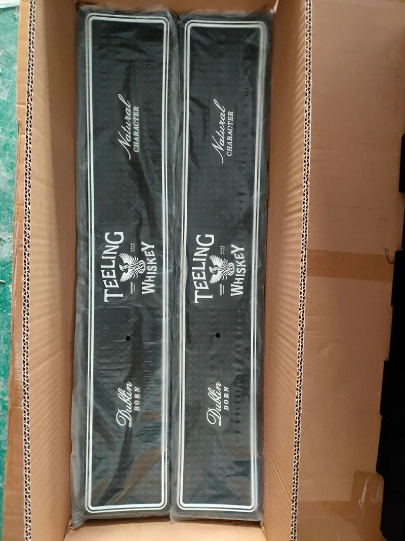 60x15cm Branded Advertising Bar Counter Mat Bat Rubber With Logo - Buy ...