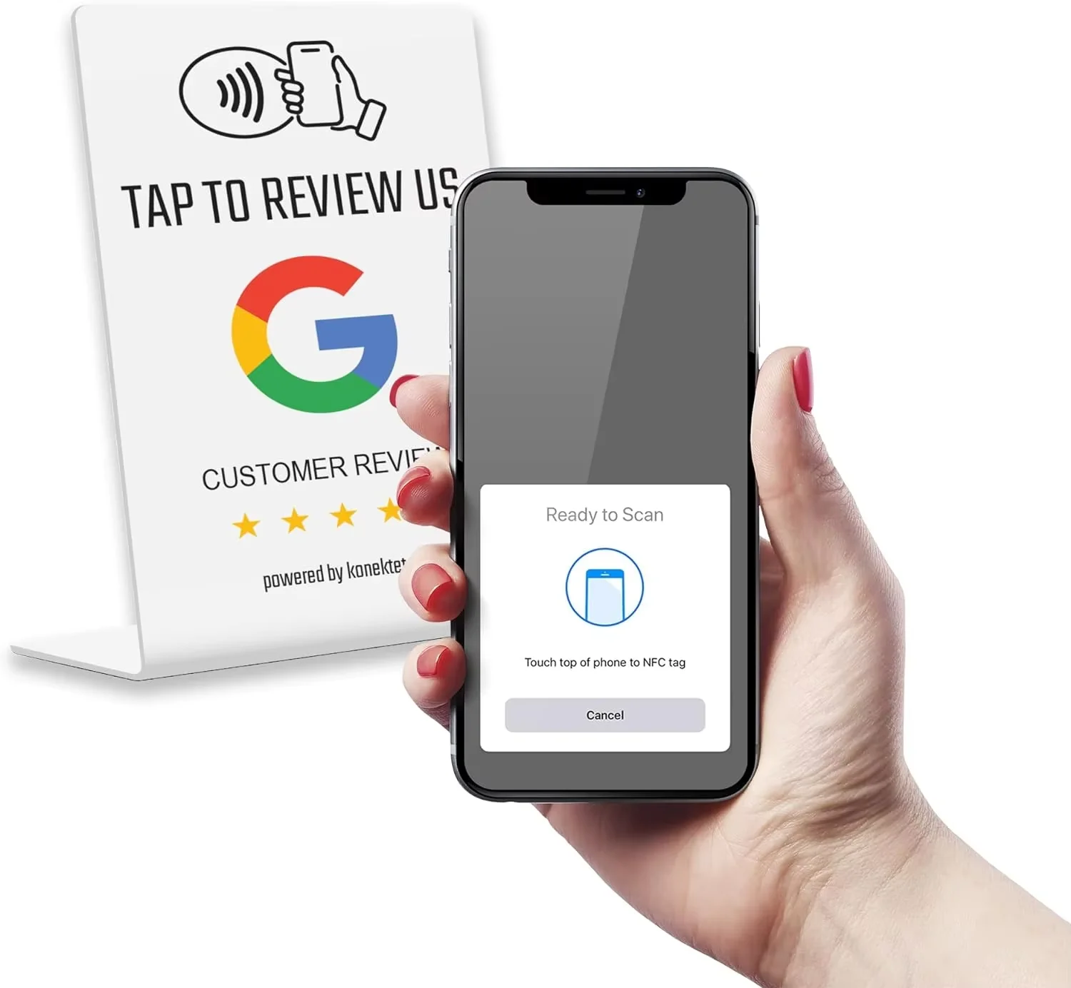 Custom Programmable QR Code Printed RFID Business Card