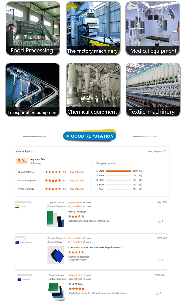 Customized Wear Resistant Upe Ultrahigh Molecular Weight Polyethylene ...