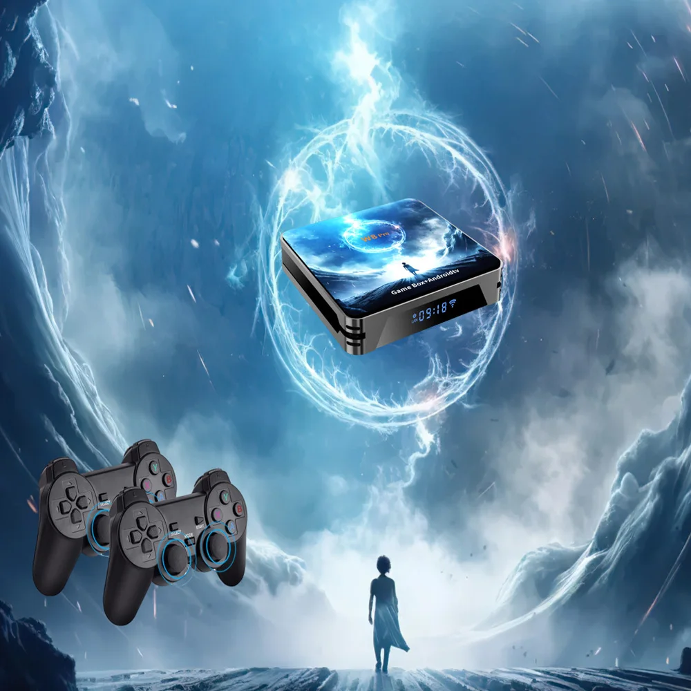 W8 PRO Mini Retro Video Game Console - 4K, 64GB, 12000+ Games