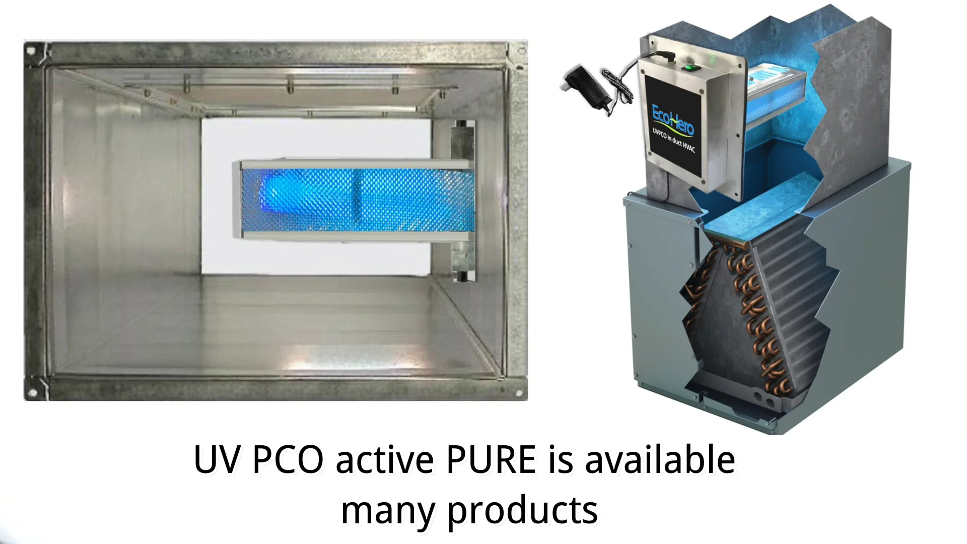 Duct In 14w Uvc Light Buld Hvac Air Purifier For Central Air ...