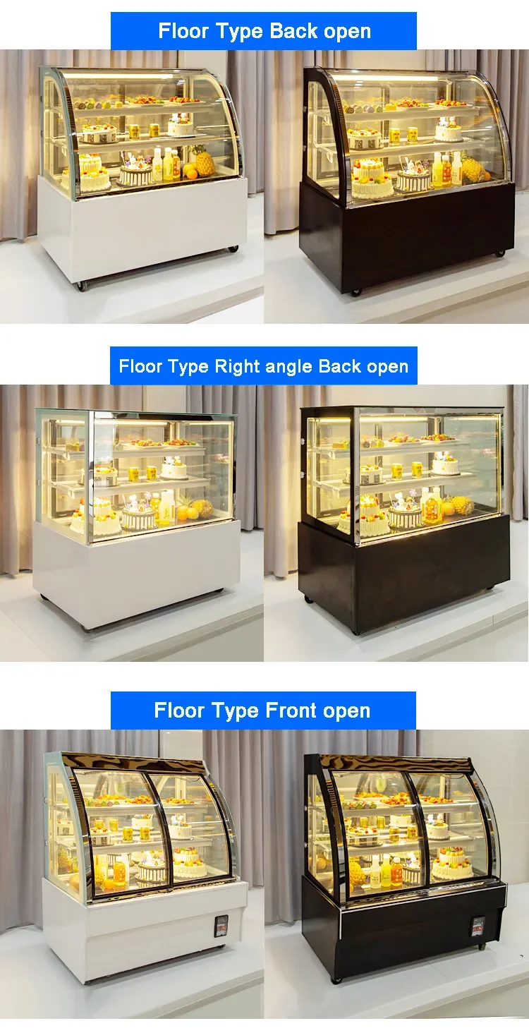 Commercial Refrigerator Fruit Display Cabinet Luxury Type Refrigerated ...