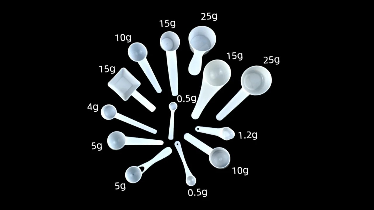 1g Plastic Measuring Spoon Customized Logo 2ml Plastic Powder Spoon ...