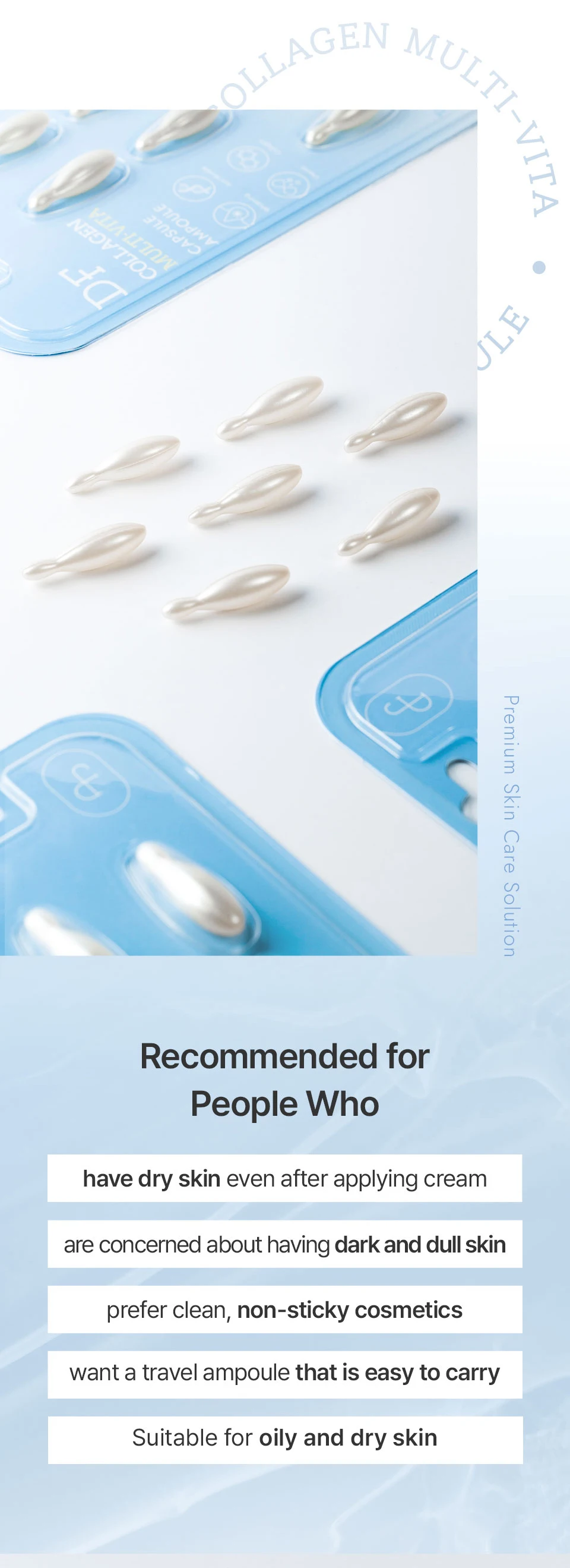 Korean Popular Vitamin C Whitening Collagen Capsule Ampoule Vegetarian ...