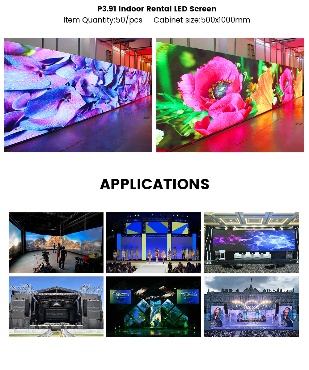 High Quality Lamp Beads Stage Rental Video Wall 3840hz Refresh Rate Led ...