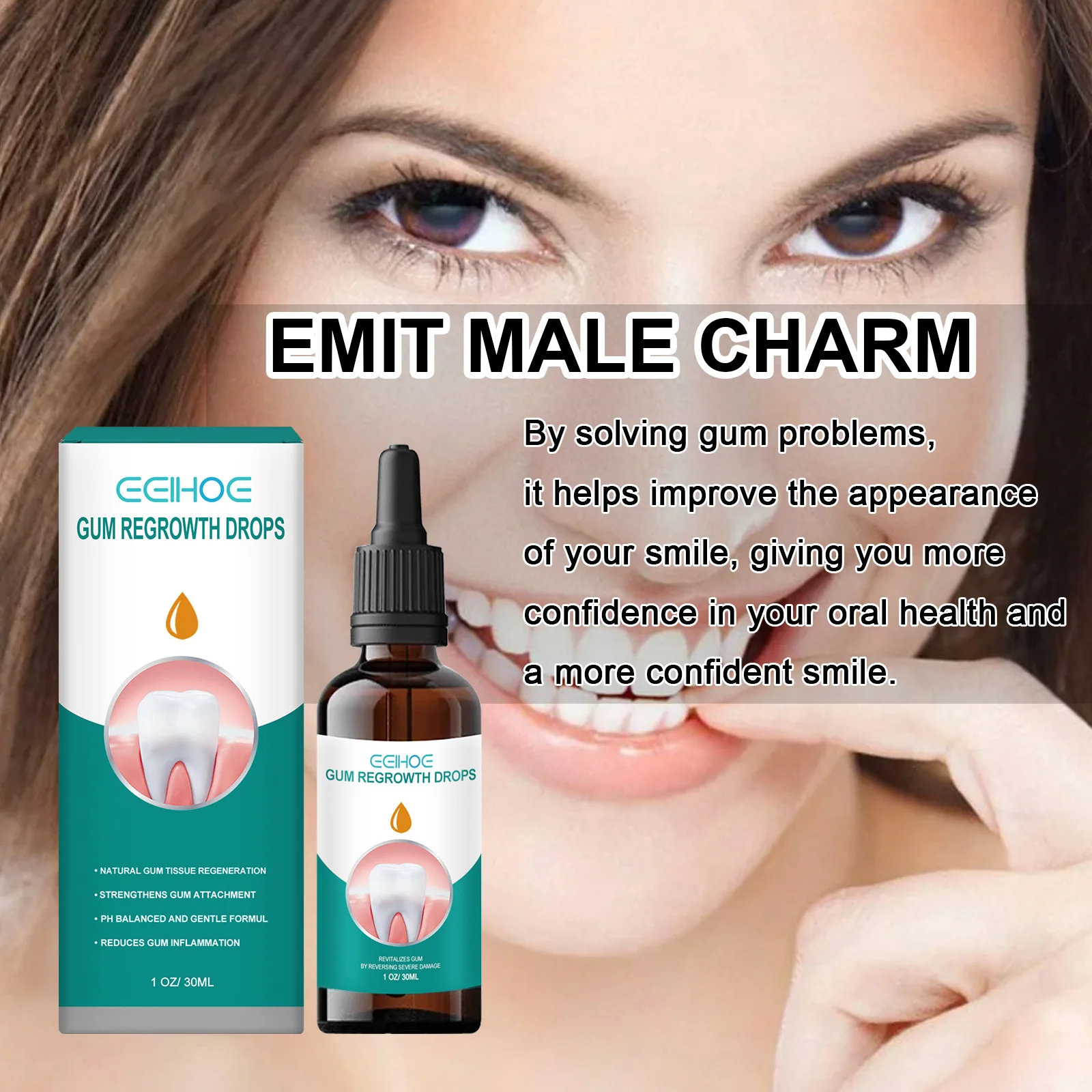 Gum Relief Drops - Inflamed Overgrown Bleeding Gums Treatment