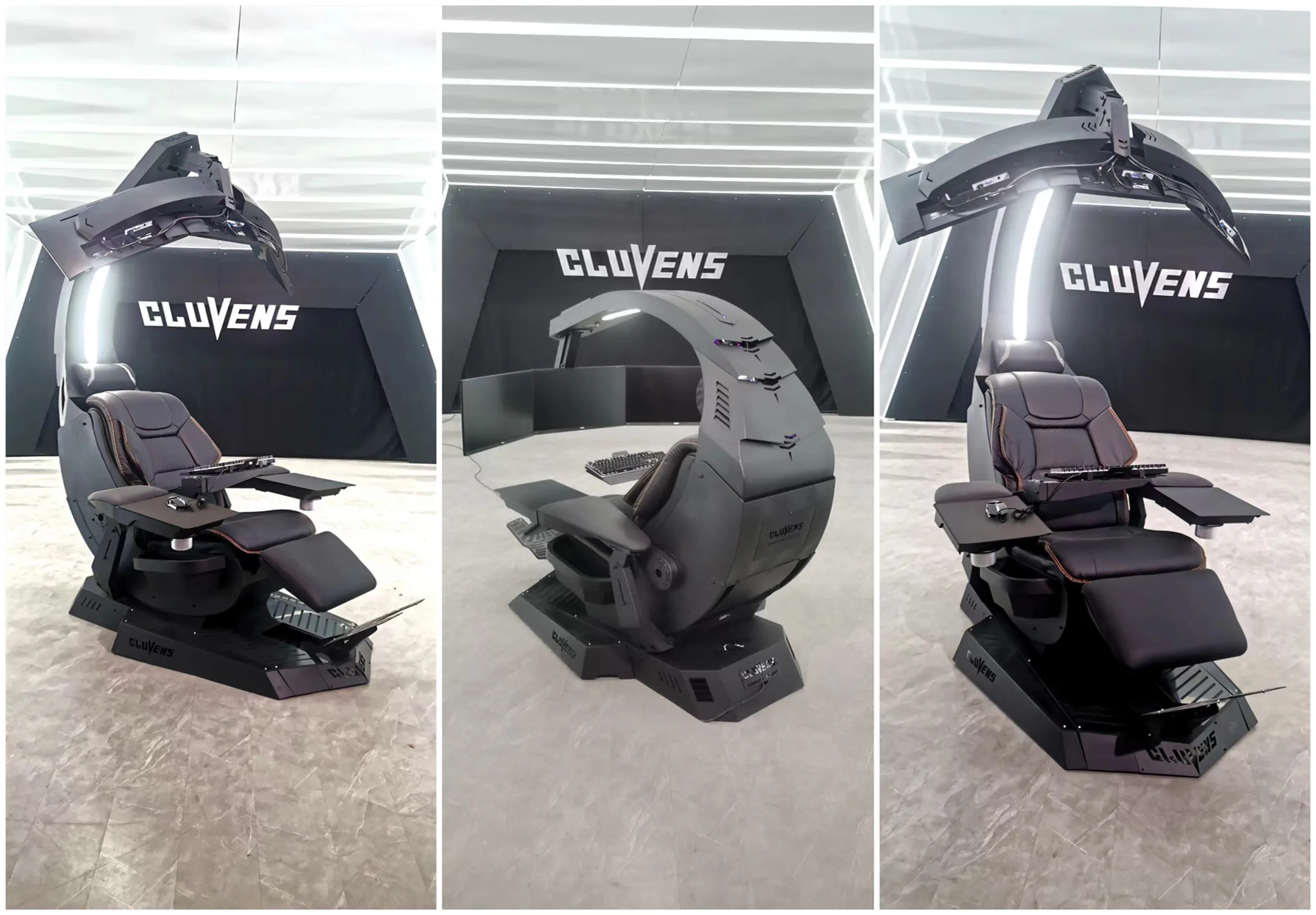 Cluvens Manticore Zero Gravity Workstation & Ergonomic Gamer Chair, OEM
