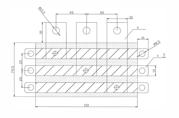 Up Mccb Copper Busbar Pan Assembly And Bus Bar Distribution Board Mcpd