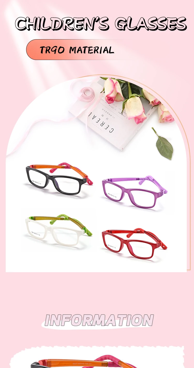 Flexible Children Glasses Frames Custom Eyeglass Logo Italian Latest ...