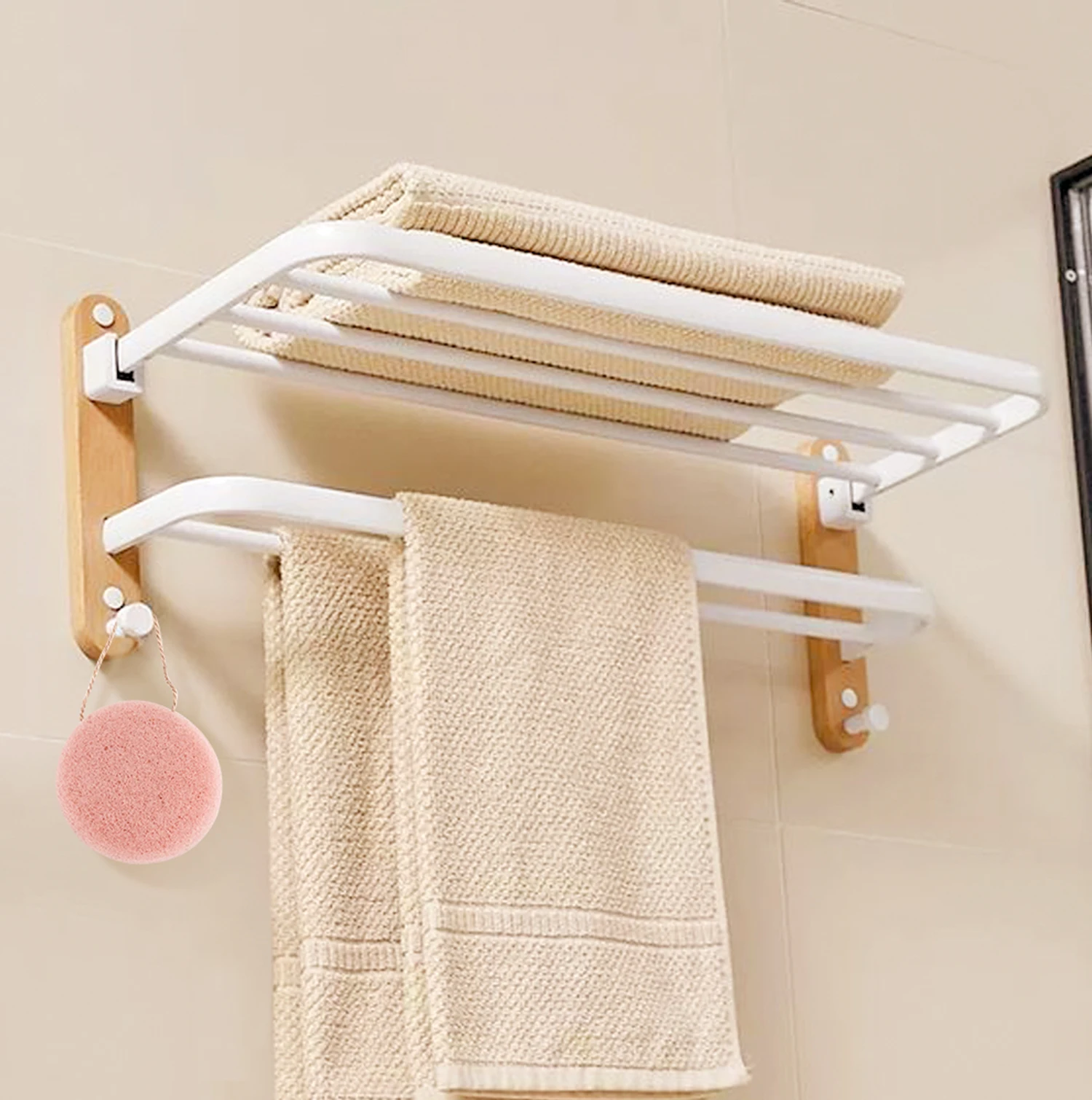 Wholesale Natural Washable Baby Konjac Sponge Facial Sponge With String ...