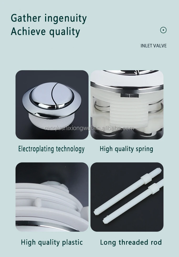 Toilet Dual Flush Valve With Push Button Toilet Fill Valve Dual Flush ...