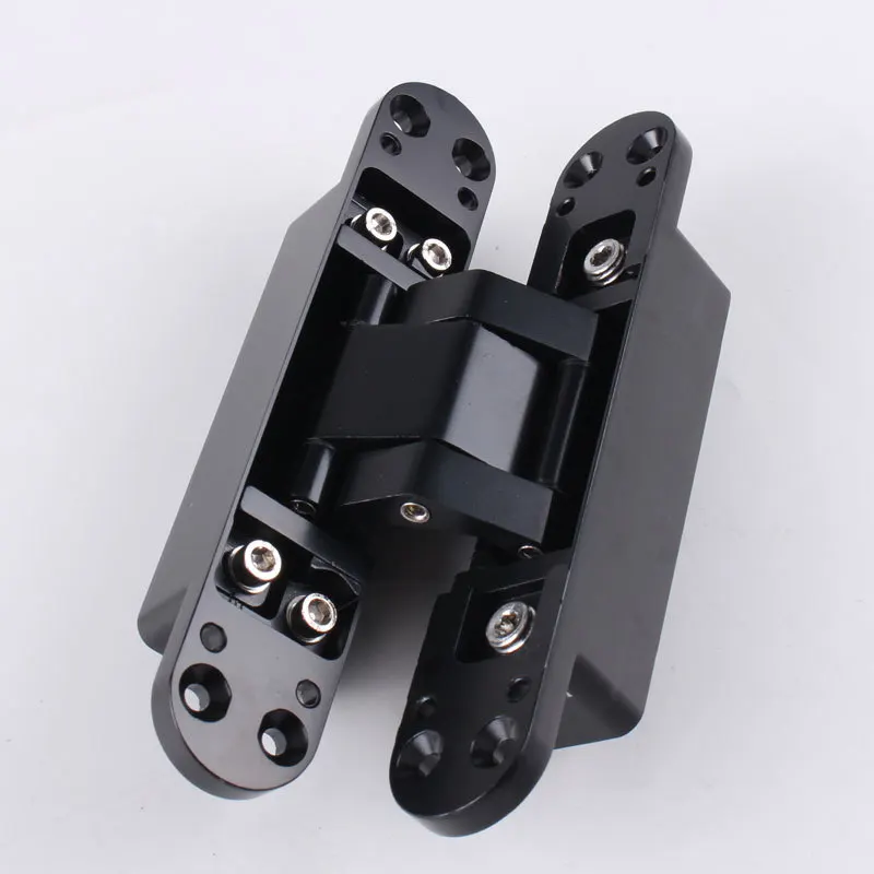 180 Degree Three Direction Adjustable Concealed Door Hinge Black ...