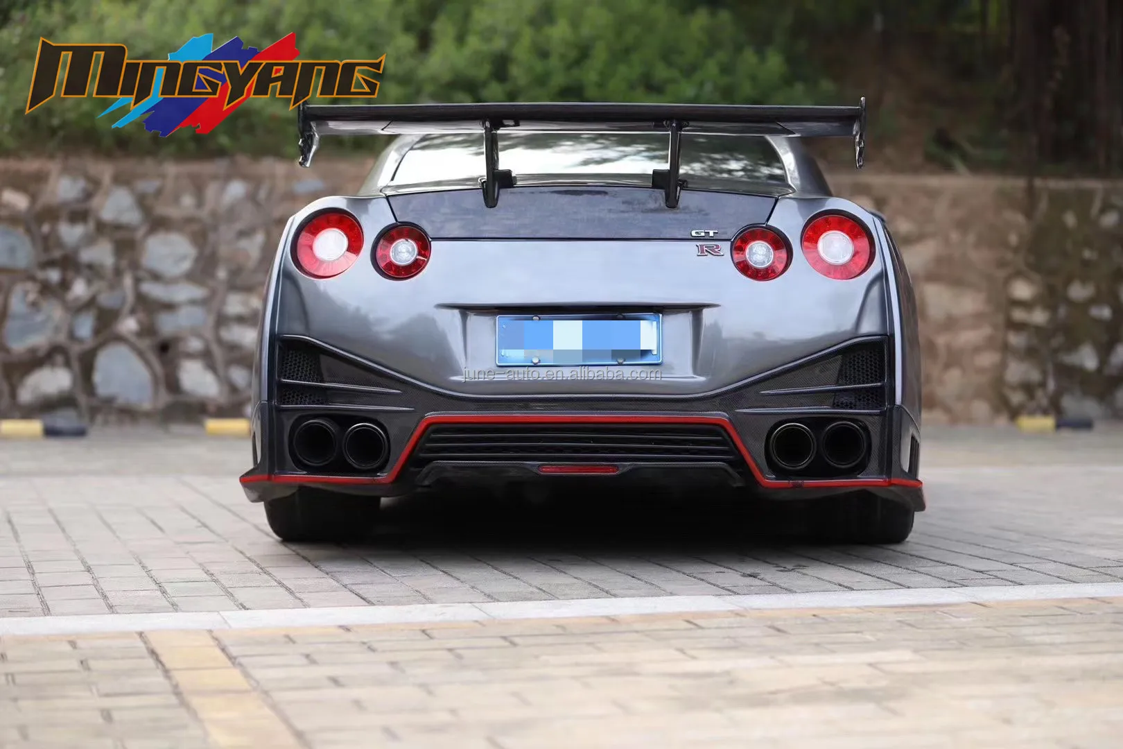 Kit De Carrocería De Plástico Para Issan Gtr R35,Alerón Delantero De ...