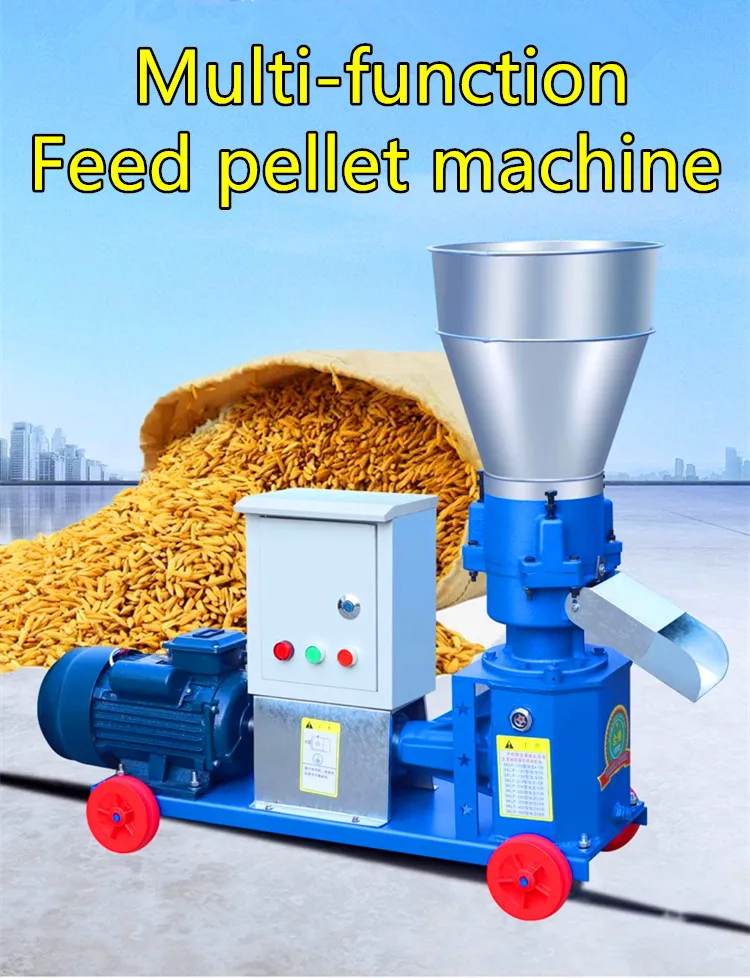 Small Animal and Cattle Feed Pelletizer Poultry Feed Machine with ...