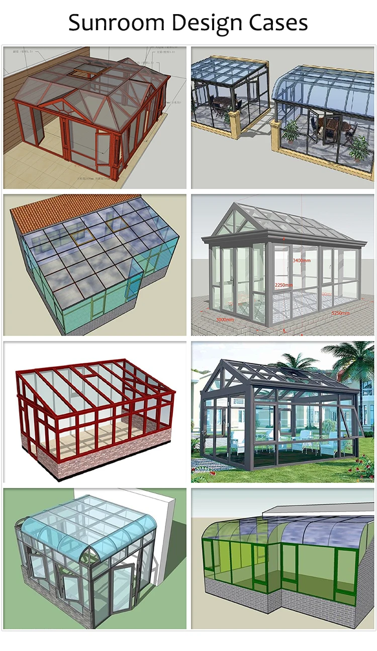 Prima Free Standing Insulated Glass Veranda Sunrooms Roof Panels Sun ...