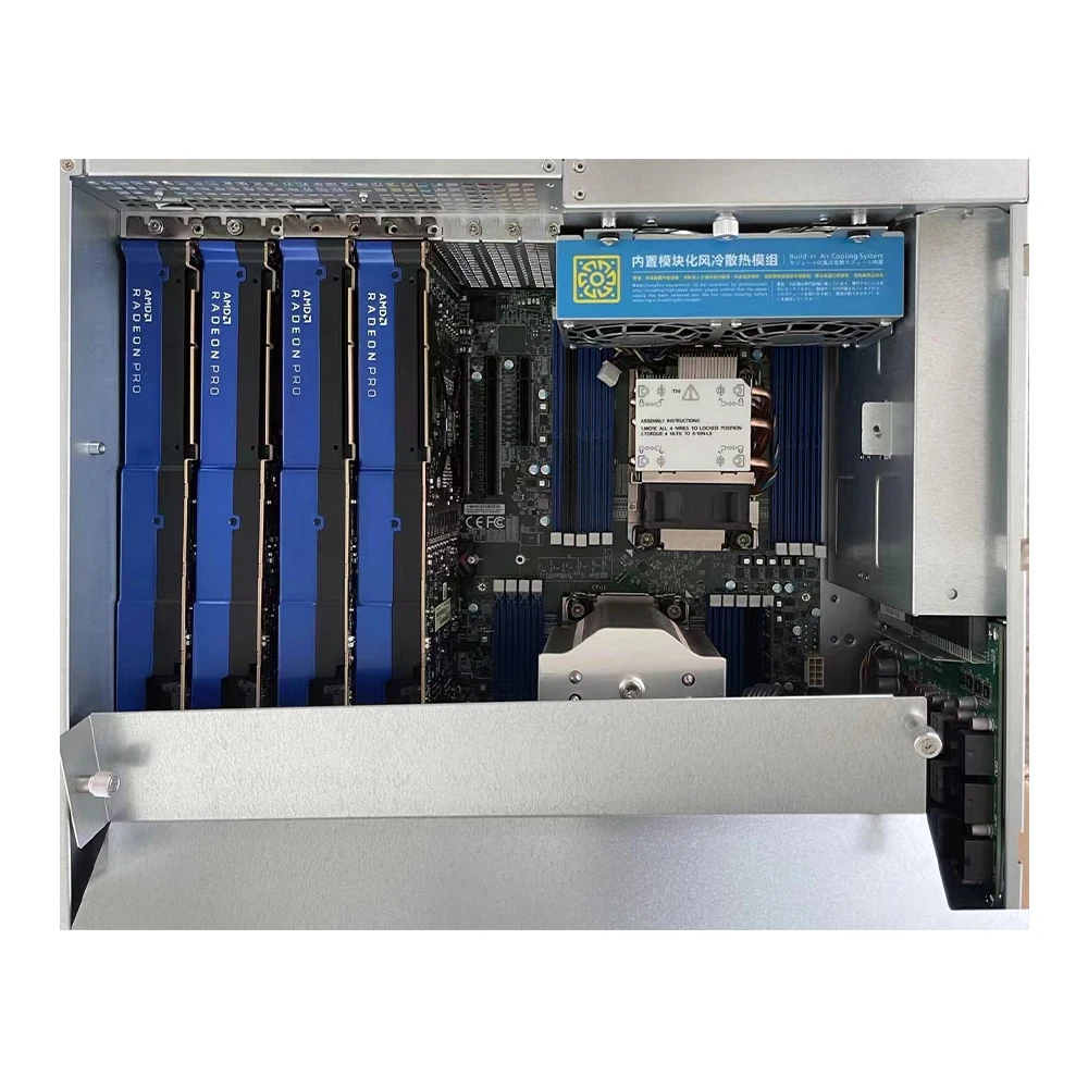 Customizable 4 Graphics Cards Scalable Storage GPU Server Stock 4U Rack Server SQ4UC741 Dual CPU ...