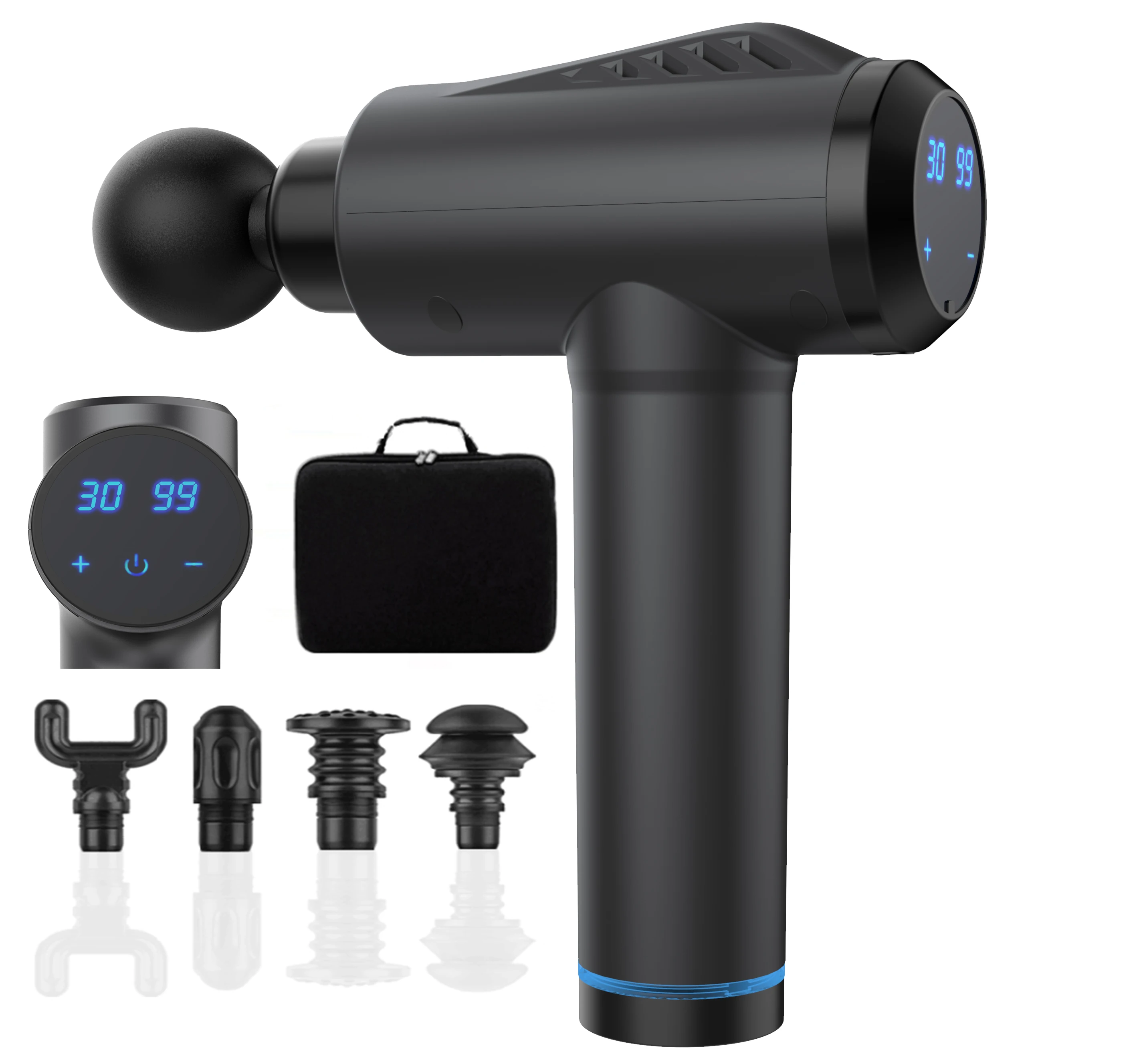 Phenitech 2023 New Design Massage Gun With 6 Massage Heads Deep Tissue Muscle Gun Massager Buy