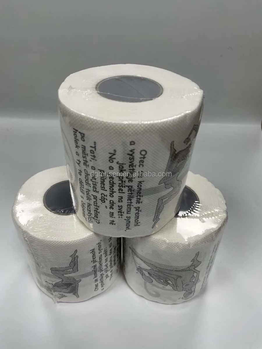 Custom Sexy Kama Sutra Printed Toilet Paper Roll Funny Accessories For ...