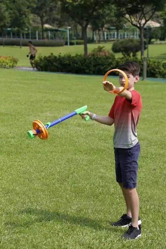 New Arrivals Flying Ring Launcher Ring Blaster Launches Rings Up To 75 ...