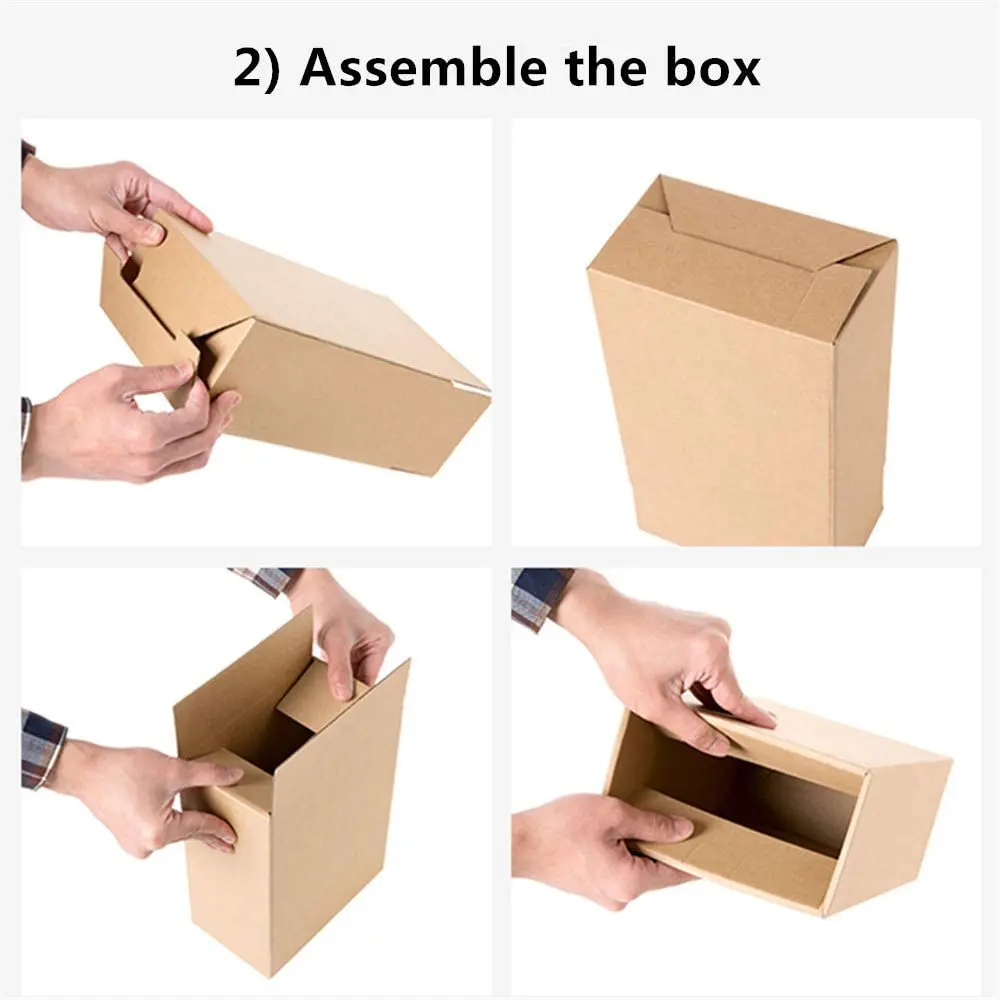 Men's Packaging Paper Storage Collapsible Shoebox with Transparent ...