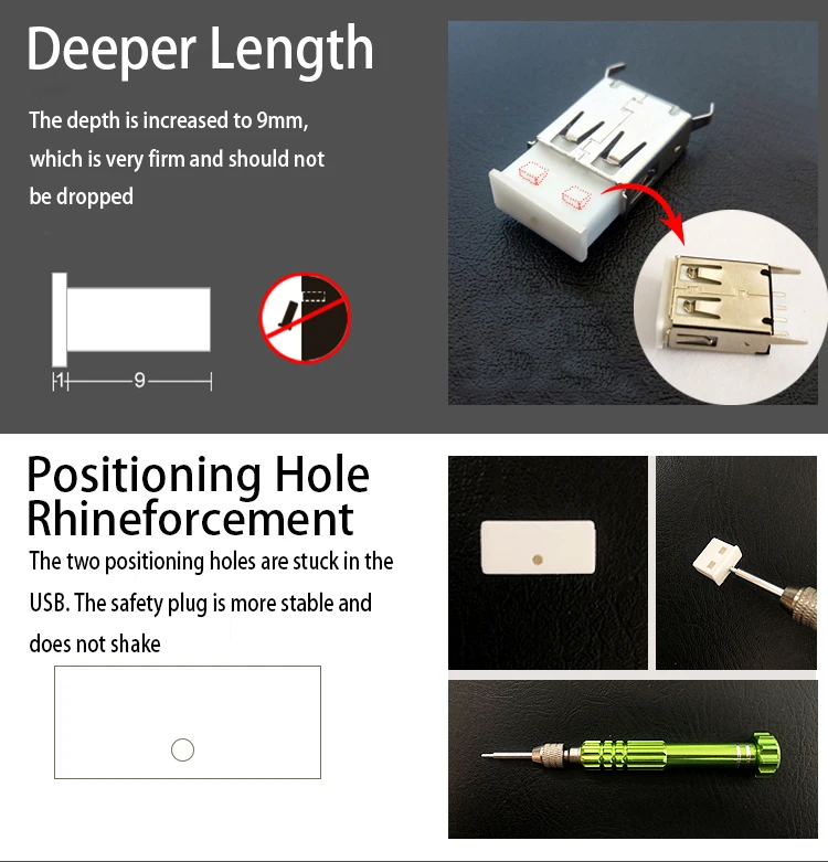 Reusable Usb Port Blocker Type A Usb Lock With Key,1set= 10locks + 1key ...