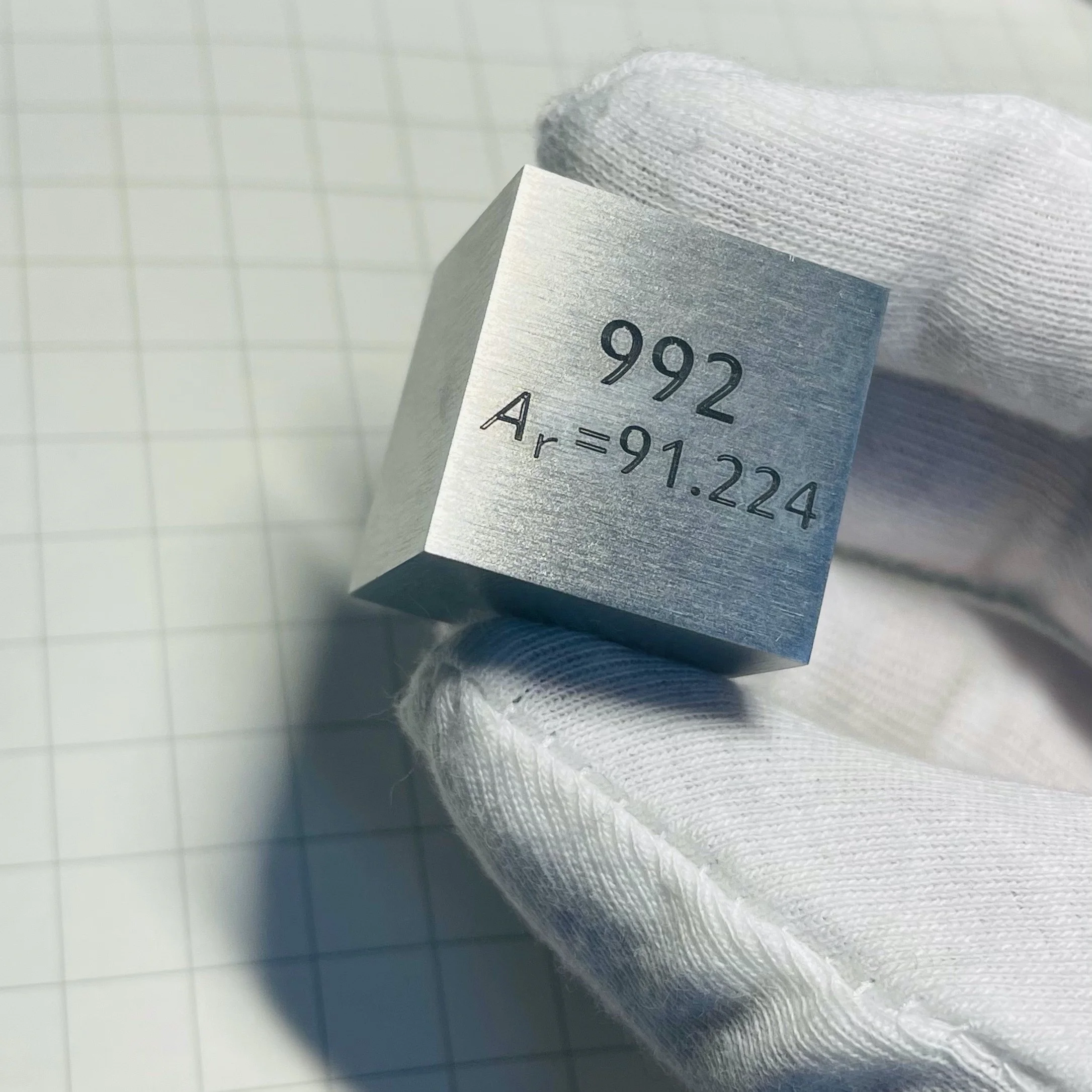 Zirconium Cube - Element Periodic Table 25.4mm Sputtering Target