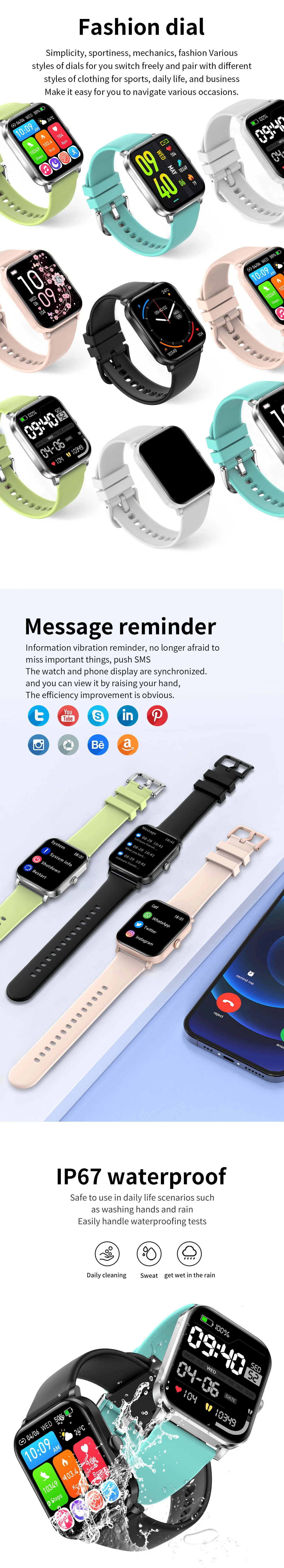 Valdus 7 Days Long Endurance 340 Mah Super Battery Smartwatch Ip67 ...