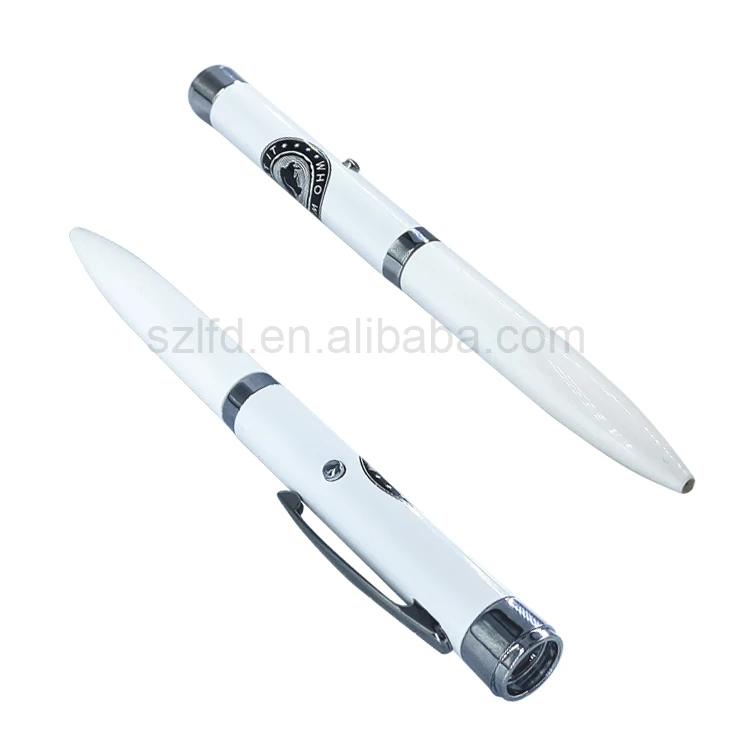 Promotional Custom Logo Ball Pen Led Glowing Rgb Flashing Torch Pens ...