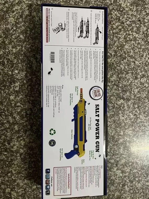 Unique Toy Gun Uses Salt as Bullet to Kill Mosquito Fly