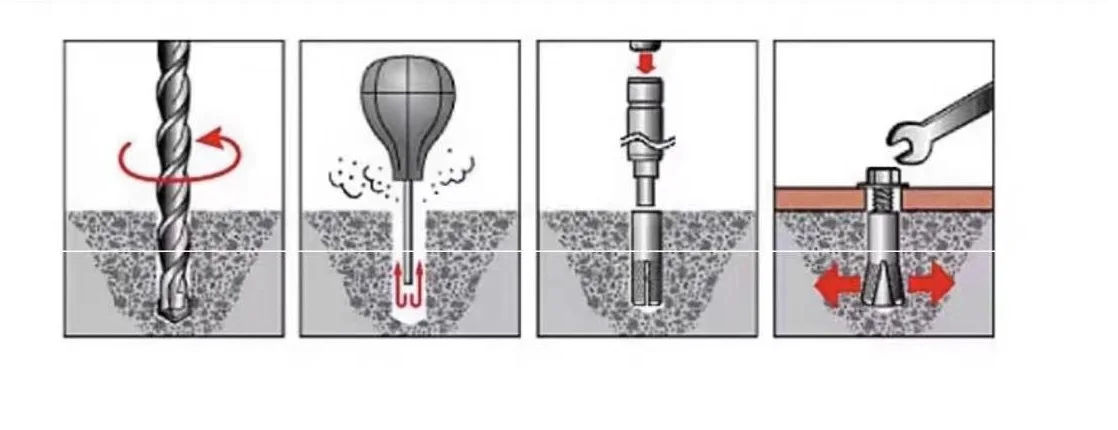 DIN Steel Dynabolt Anchor M6-M16 - Durable & Versatile