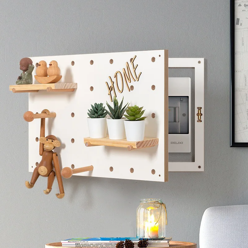 Custom Wood Shelf for Electricity Meter Box - Modular Display