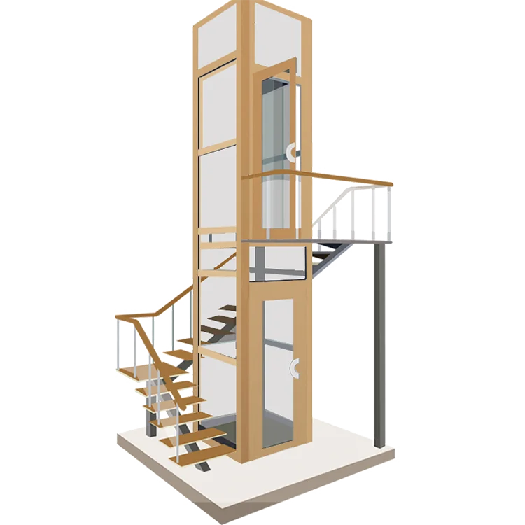 Custom 2-5 Floors small shaftless residential elevators hydraulic ...