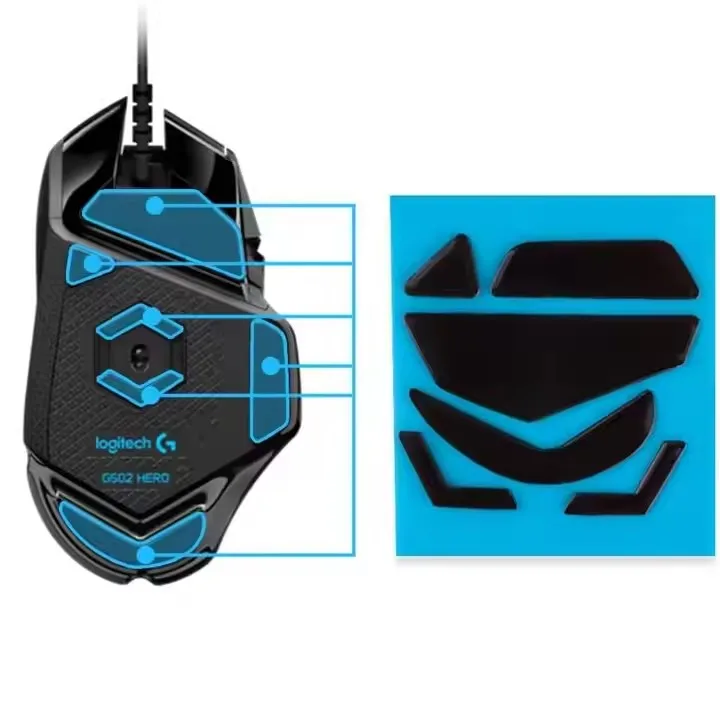 Custom Mice Feet Pad Original G502 Wireless Gaming Mouse Feet Ptfe ...