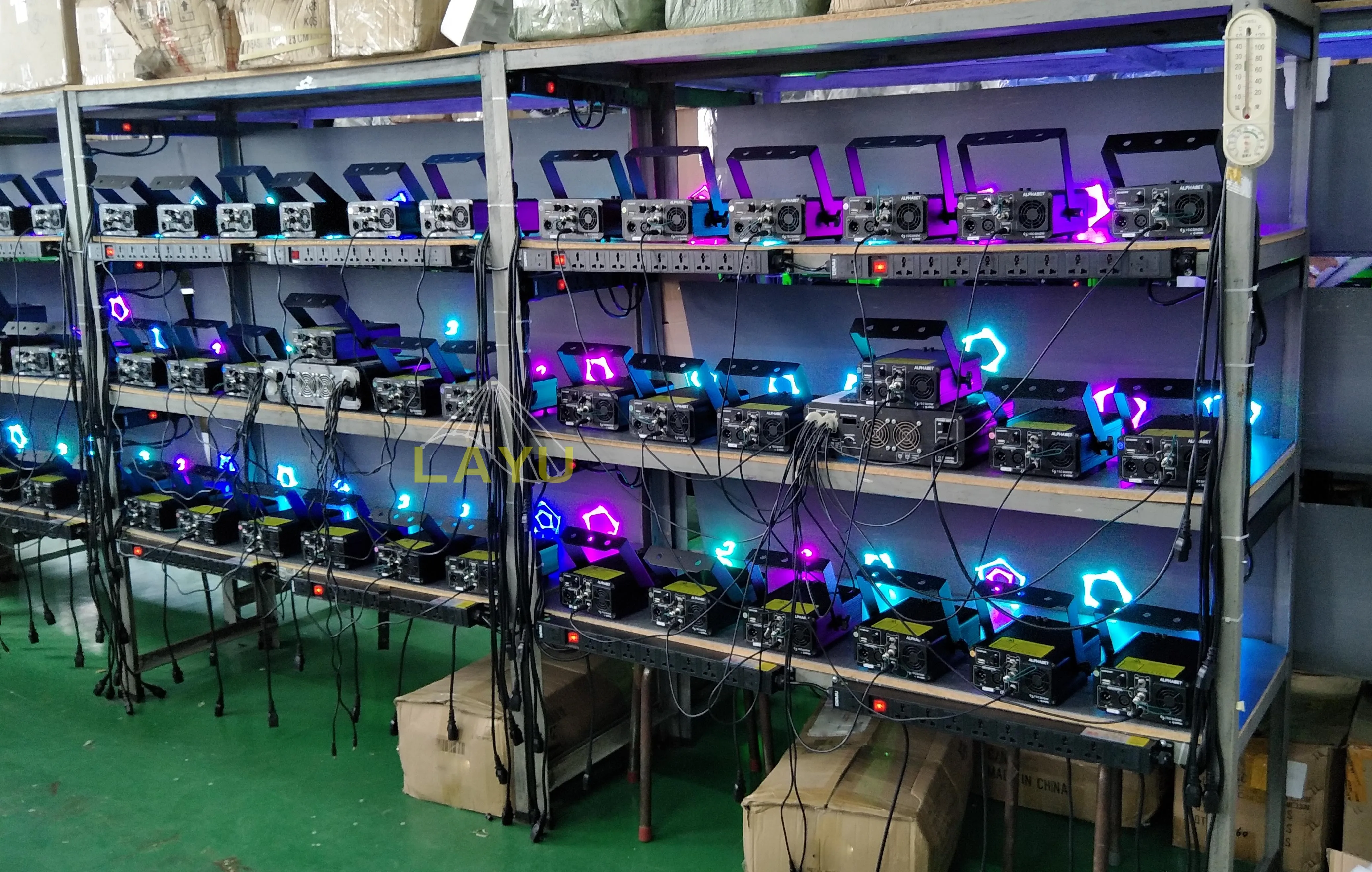 500mw RGB Keyboard Text Laser Projector Light - 10000hrs